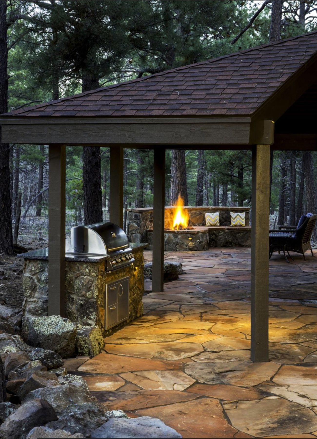 Mountain Living - Arizona Landscaping with Fire Pits | Kaibab ...